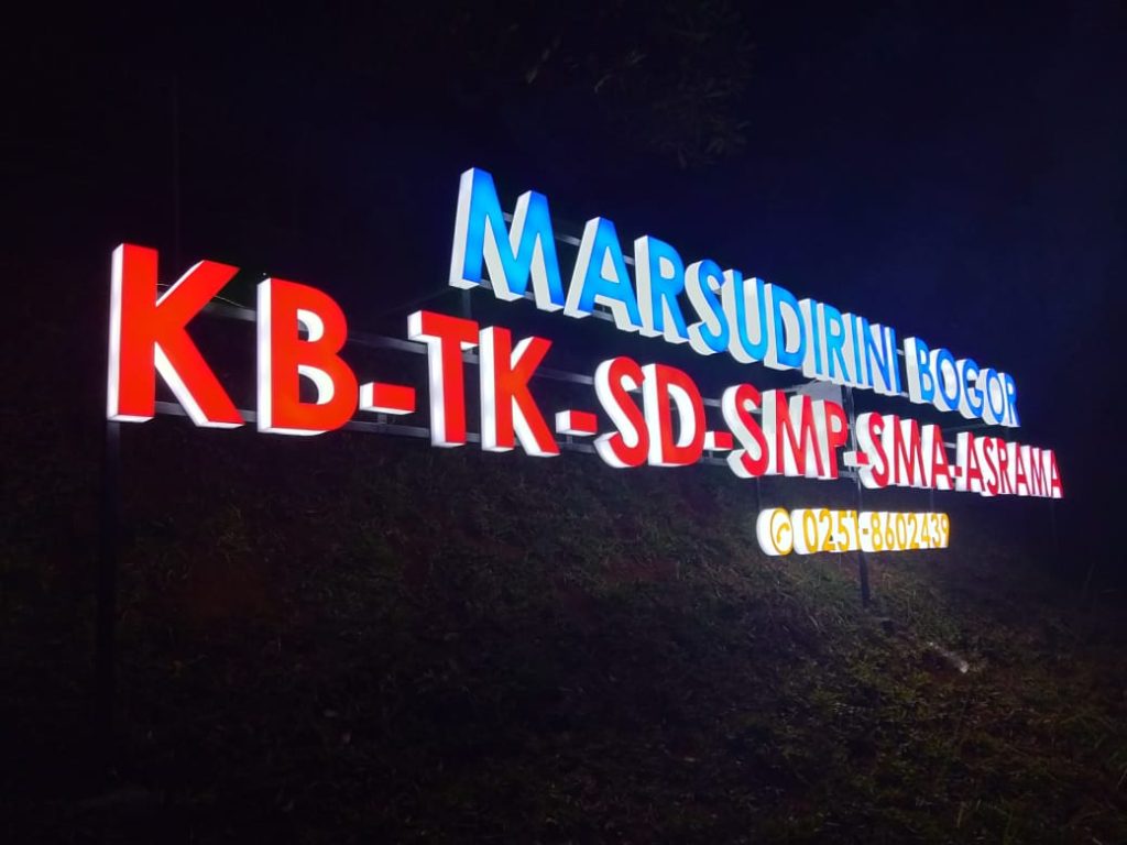 Letter Sign Sekolah | Putra Jaya Acrylic