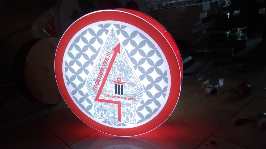 Neon Box Telkom Page 1 of 0 | Lestari Akrilik - Custom Neon Box