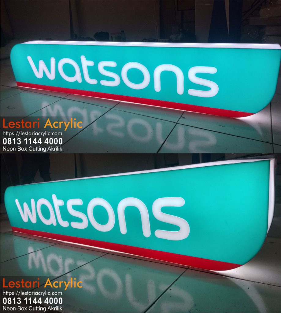 Neon Box Watson Page 1 of 0 | Lestari Akrilik - Custom Neon Box
