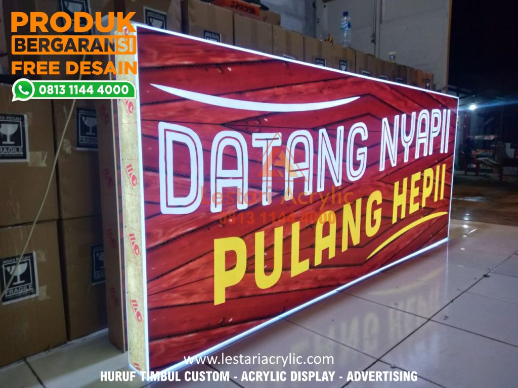 Neon Box Hepi Custom | Lestari Akrilik - Custom Neon Box